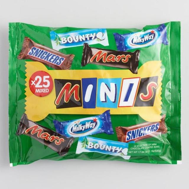 Jual Coklat Best Mixed Minis isi 25 pcs (Mars, Bounty, Twix and Milky ...