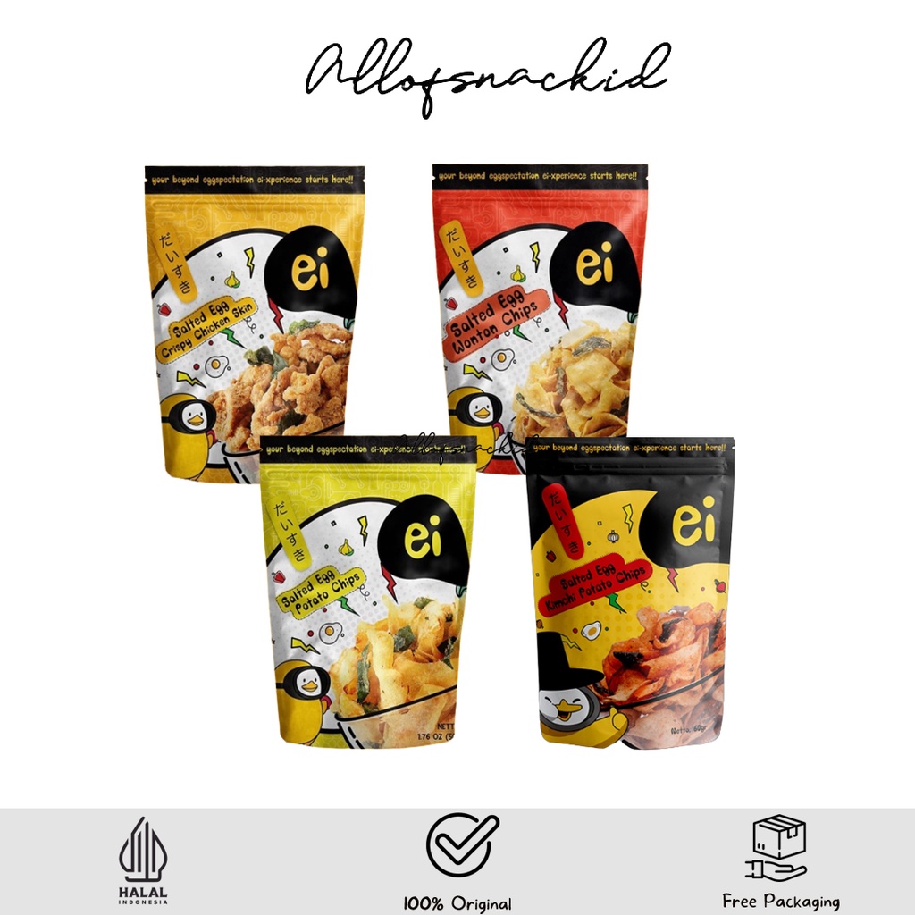 Jual EI Salted Egg - Chicken Skin - Potato Chips - Wonton Chips - Kulit ...