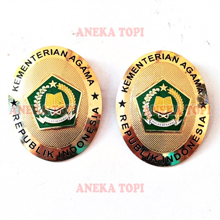 Jual Pin Logo Kementerian Agama Lencana Pin Kemenag Magnet Peniti Model ...
