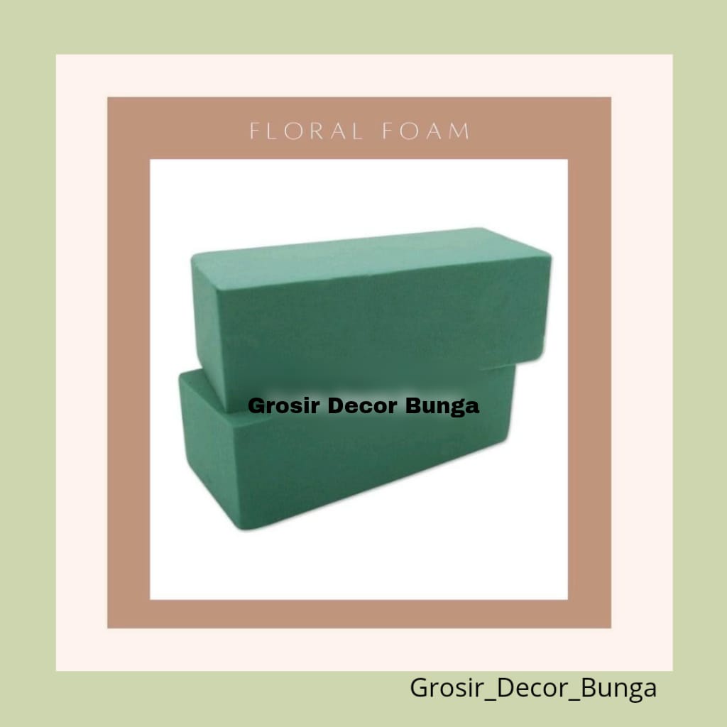 Jual FLORAL FOAM BUSA GABUS BUNGA RANTING KERING OASIS OASE FLOWER ...