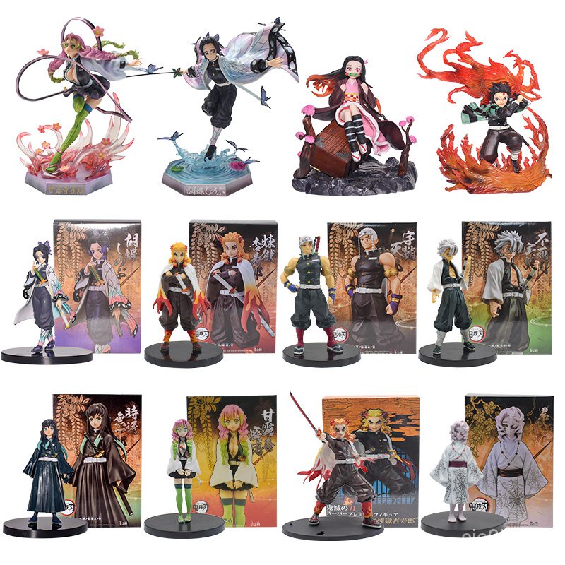 Jual 20 Style Demon Slayer Anime Figure Kochou Shinobu Kanroji Mitsuri ...