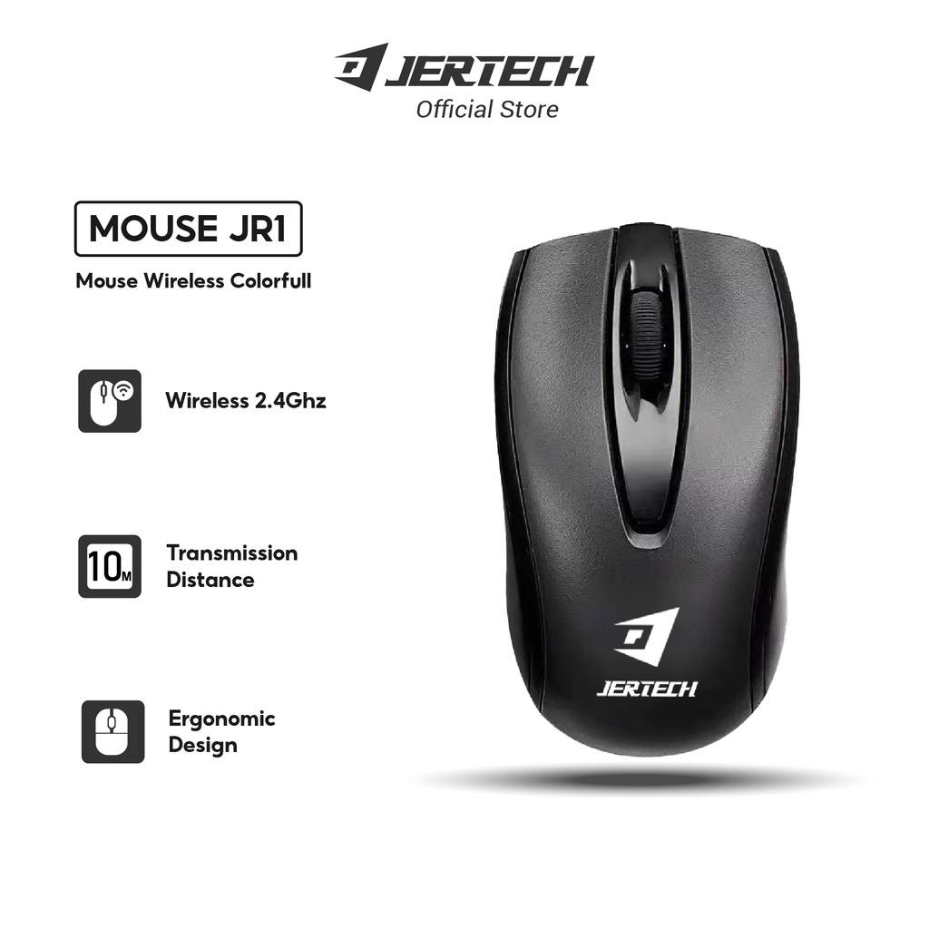 Jual Jertech Mouse Wireless JR1 Optical Mouse Colorful dengan Desain ...