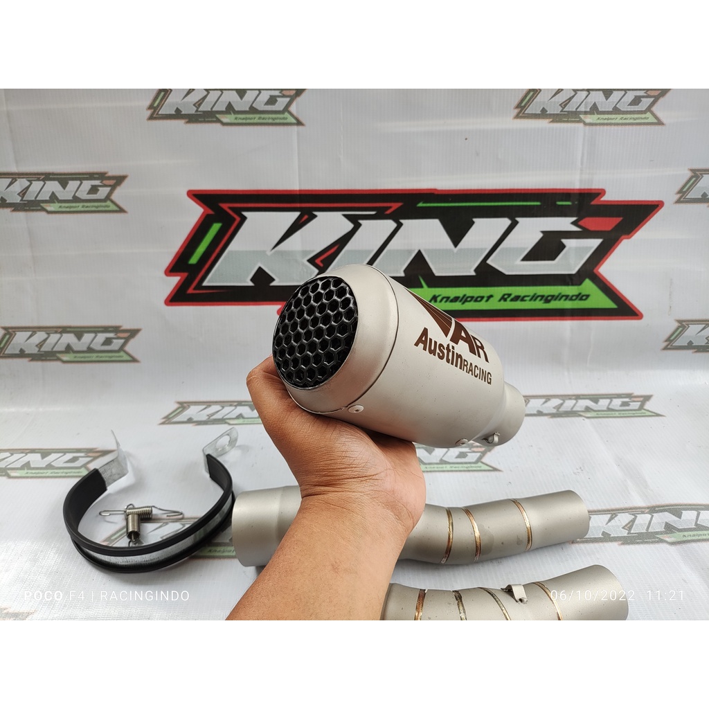 Jual knalpot austin racing new titanium sanblasting jaring cbr 150 r cb ...