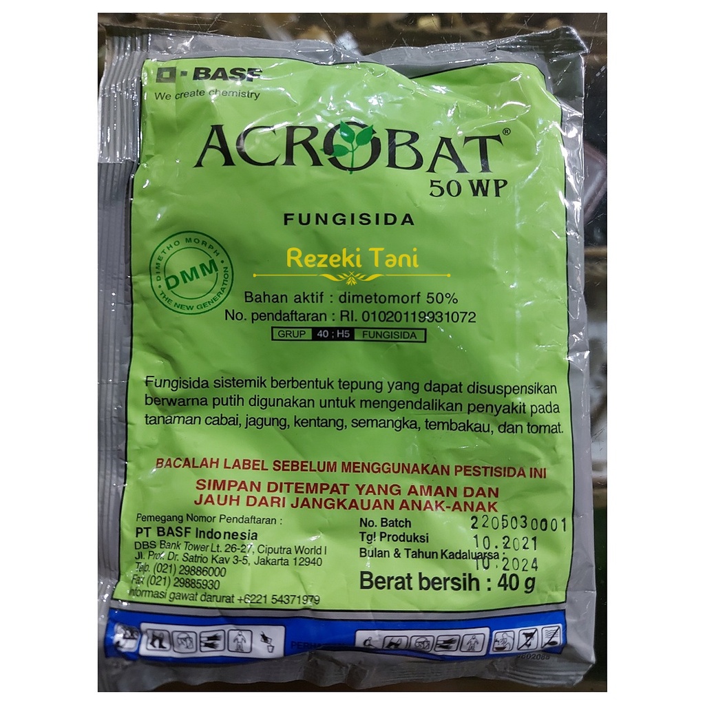 Jual Fungisida Sistemik Acrobat 50WP kemasan 40gr untuk Busuk Daun | Shopee Indonesia