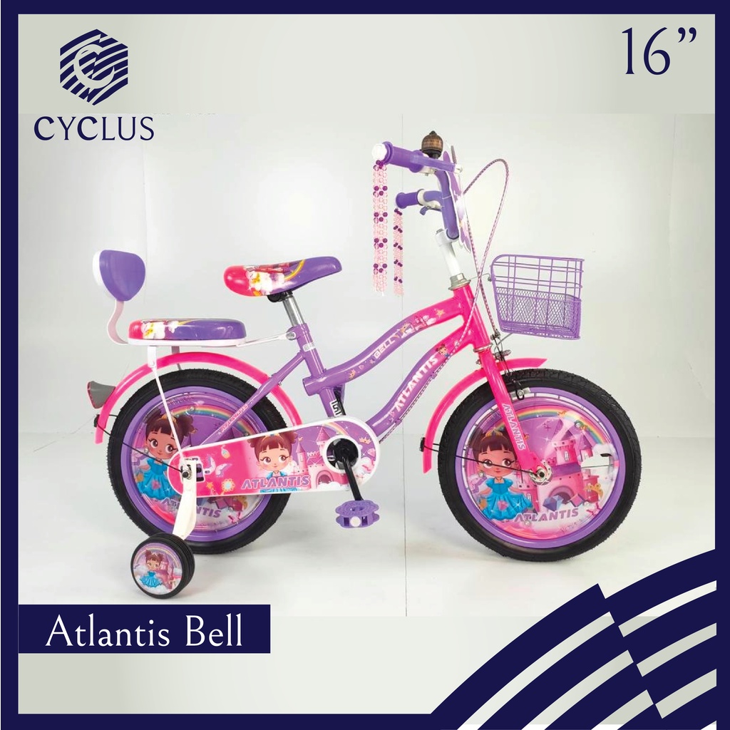 Jual Sepeda Mini Anak Atlantis Bell 16 Inch Perempuan Keranjang TERBARU | Shopee Indonesia