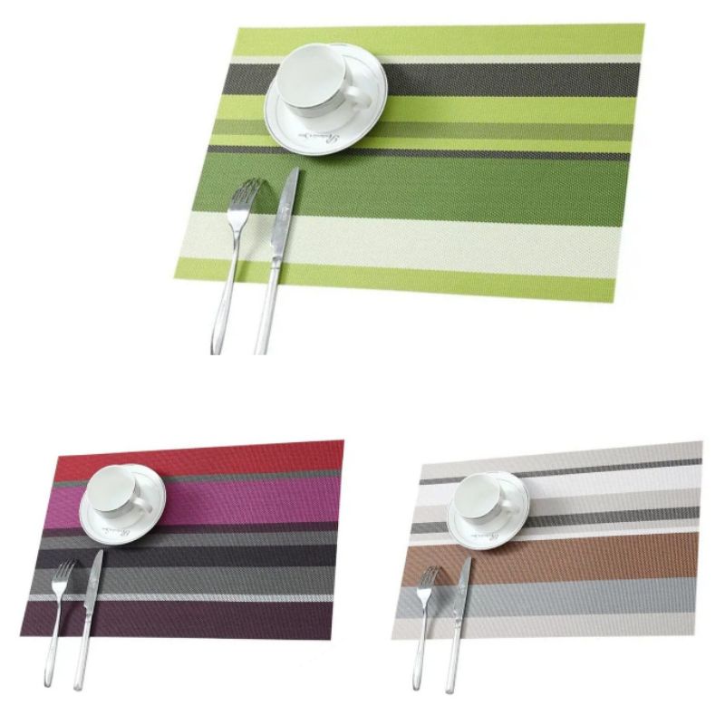 Jual Alas Piring Tatakan Piring Tahan Panas Placemat PVc Dinner Table ...