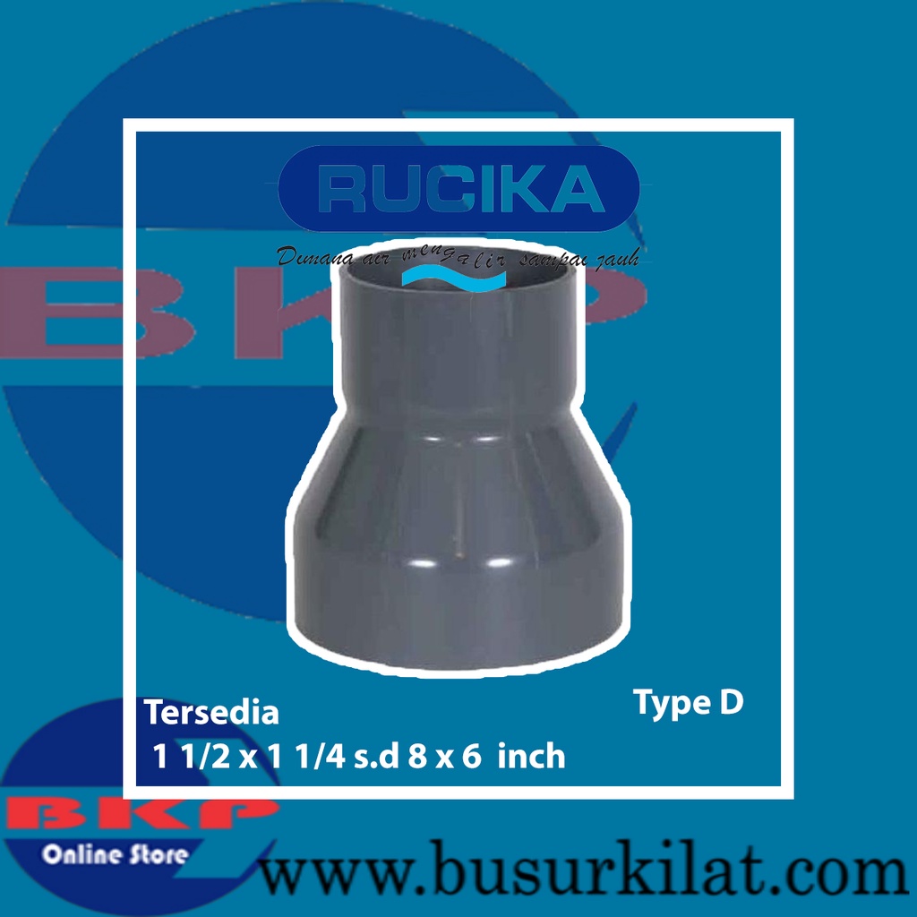 Jual Increaser 3 X 1 1/2 Inch (D) Pvc Rucika Vloksok / Sambungan Pipa ...
