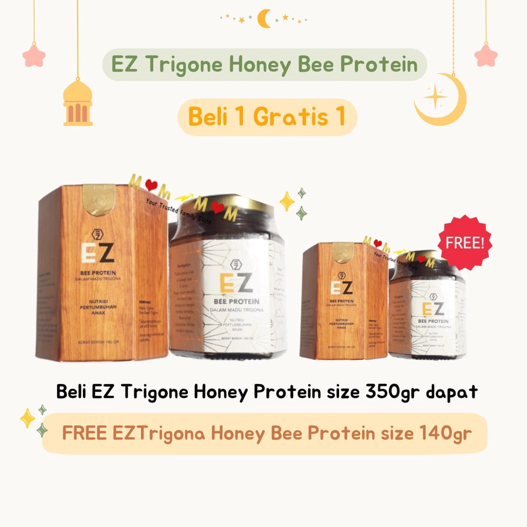 Jual Madu Hutan Asli EZ Honey Bee Pollen EZ Trigona Honey Protein 350gr | Shopee Indonesia