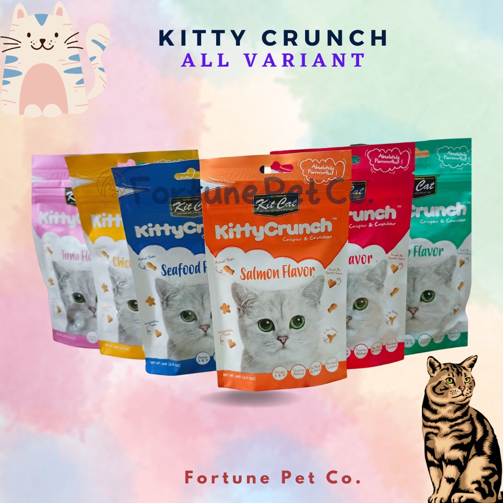 Jual Kit Cat Kitty Crunch 60 gr Snack Kucing Camilan Kucing Cemilan ...