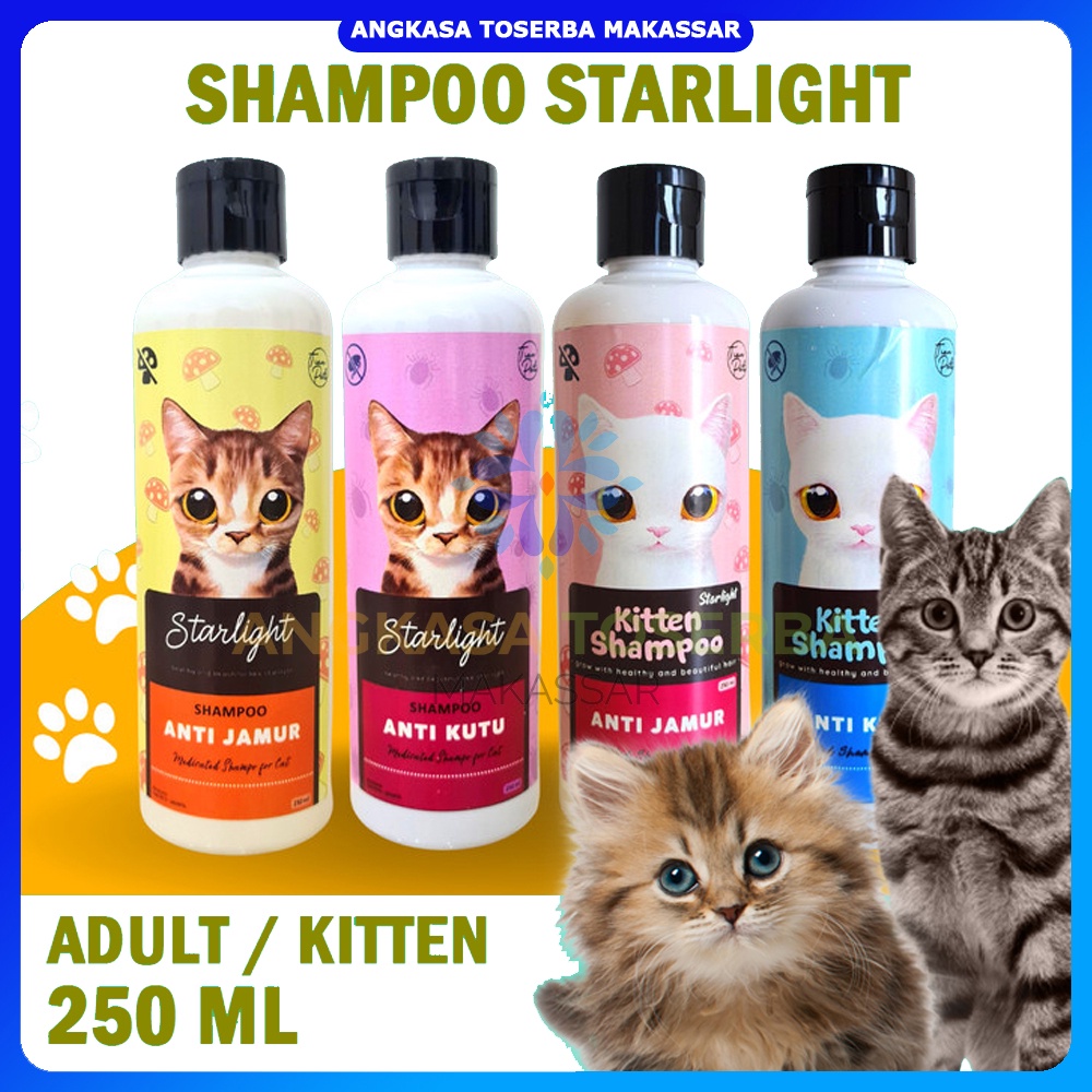 Jual Shampoo Kucing STARLIGHT Shampo Sampo Mandi Kitten Cat Anti Jamur ...