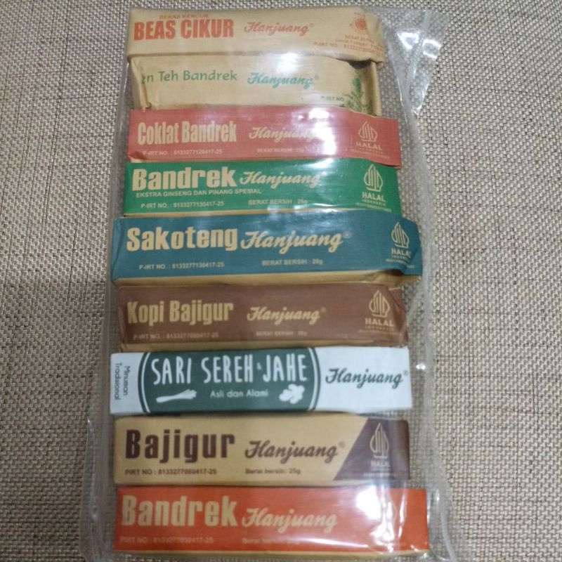 Jual Rempah Hangat Hanjuang Paket Lengkap 9 Rasa - Bandrek Beas Cikur ...