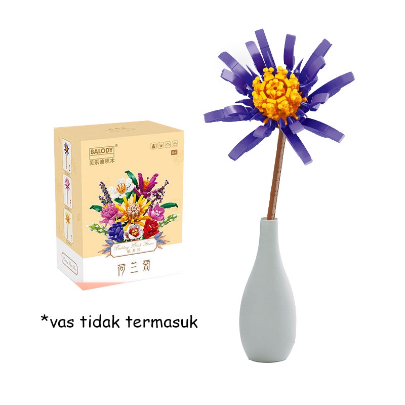 Jual LOZTOYS - BALODY Block Flowers Nano Blok Bangunan Bunga Bouquet ...