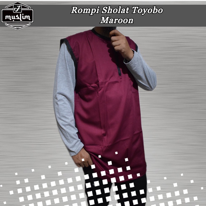 Jual Rompi Sholat ROSAL ROMPI SHOLAT - M, Maroon(Q1D6) rompi sholat ...