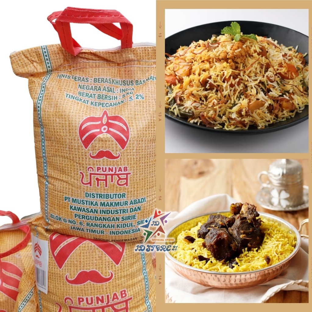 Jual Beras Basmati Punjab Basmati Rice 500 Gr | Shopee Indonesia