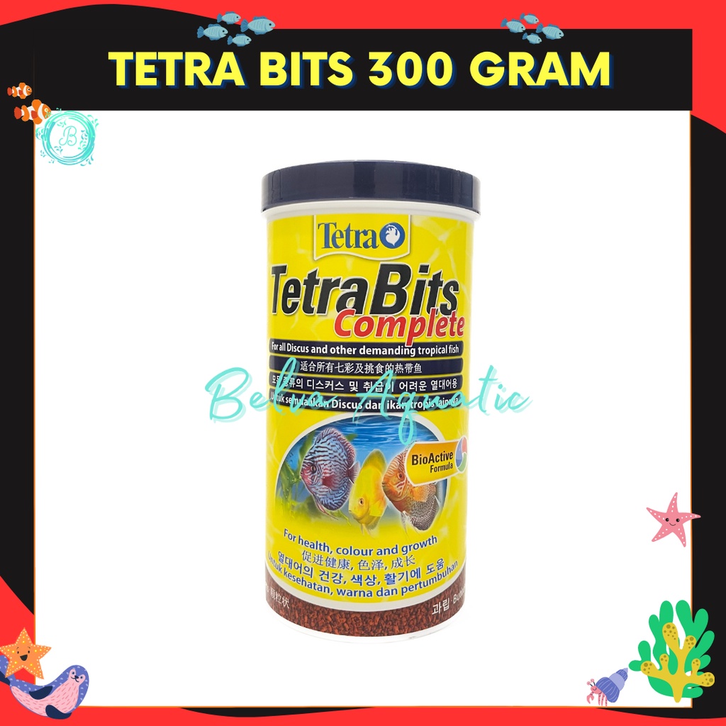 Jual Tetra Bits Complete 300 Gram 300 Gr 300g Pakan Ikan Makanan Ikan ...