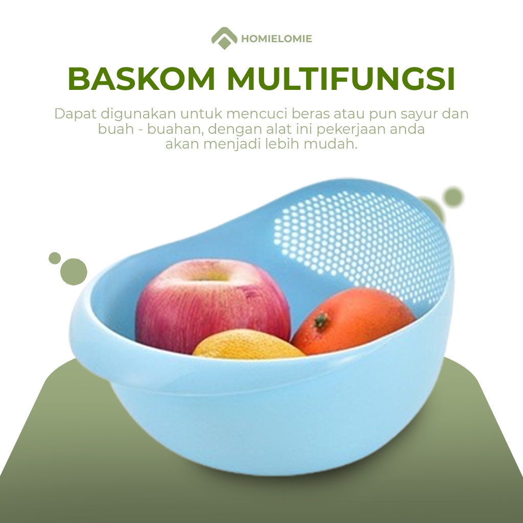 Jual Baskom Cuci Beras/Baskom Cuci Sayuran/Wadah Cuci Beras dan Sayuran ...