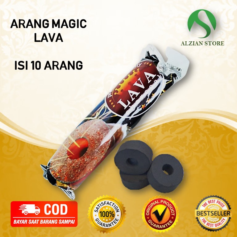 Jual Arang LAVA CHARCOAL Arang Magic Charcoal Premium Quality 10 Tablet ...