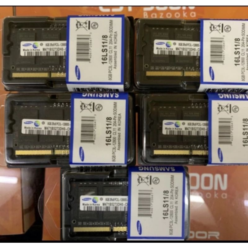 Jual SODIMM DDR3 8GB SAMSUNG PC3L 12800 | Shopee Indonesia