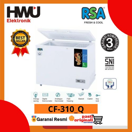Jual RSA CF310Q LEMARI PEMBEKU / CHEST FREEZER BOX 318 Liter CF-310Q ...