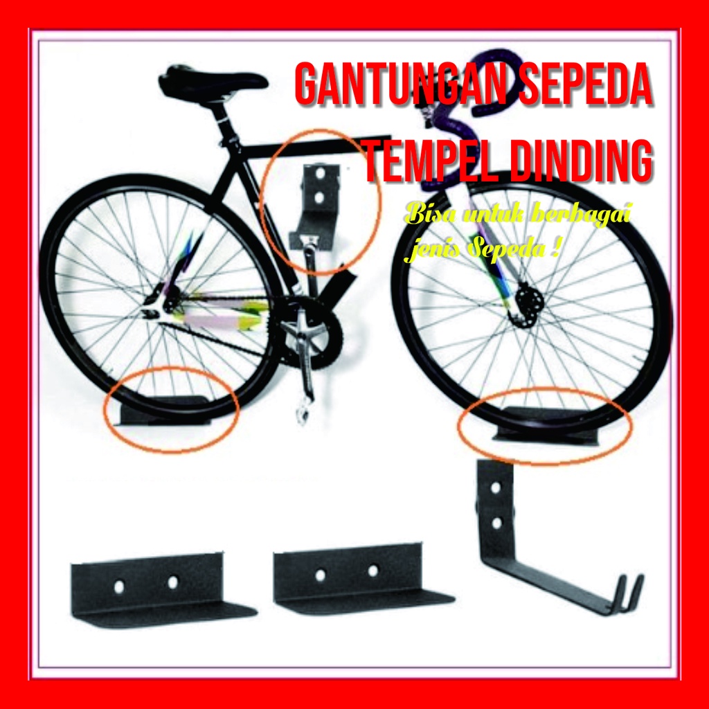Jual Gantungan Besi Sepeda Lipat Tempel Tembok | Hanger Bike Wall ...