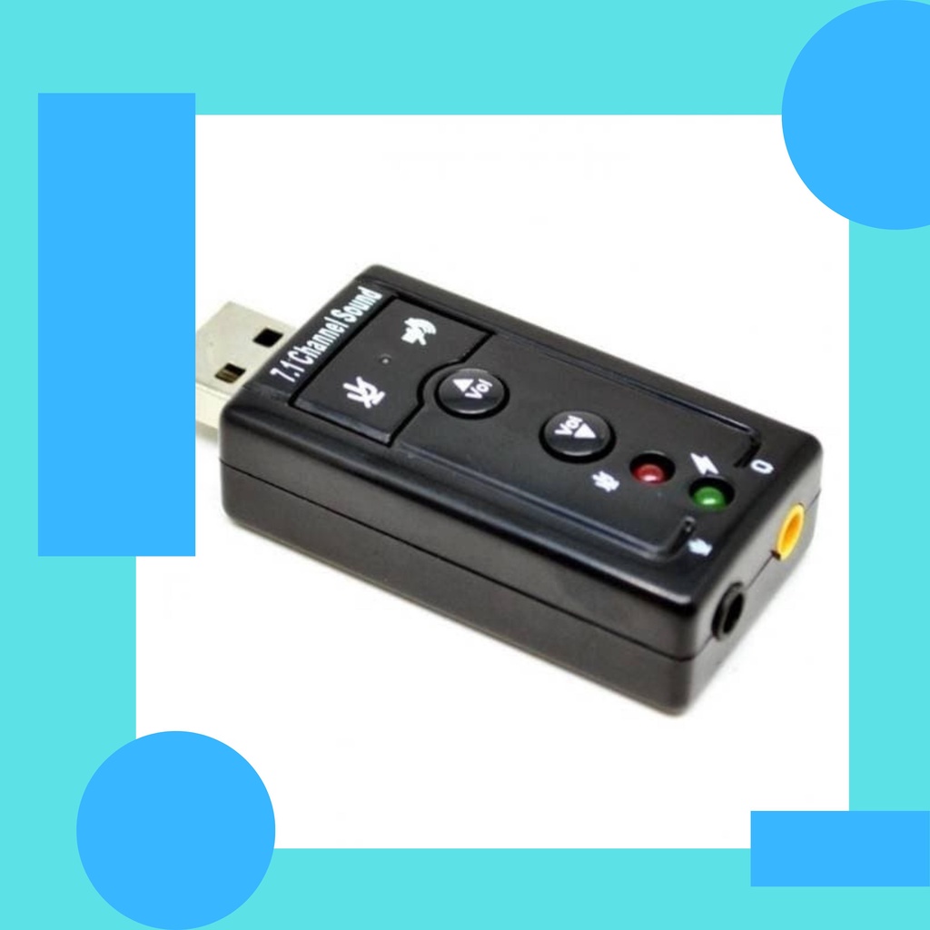 Jual USB Sound Card 7.1Channel External Soundcard Audio | Shopee Indonesia