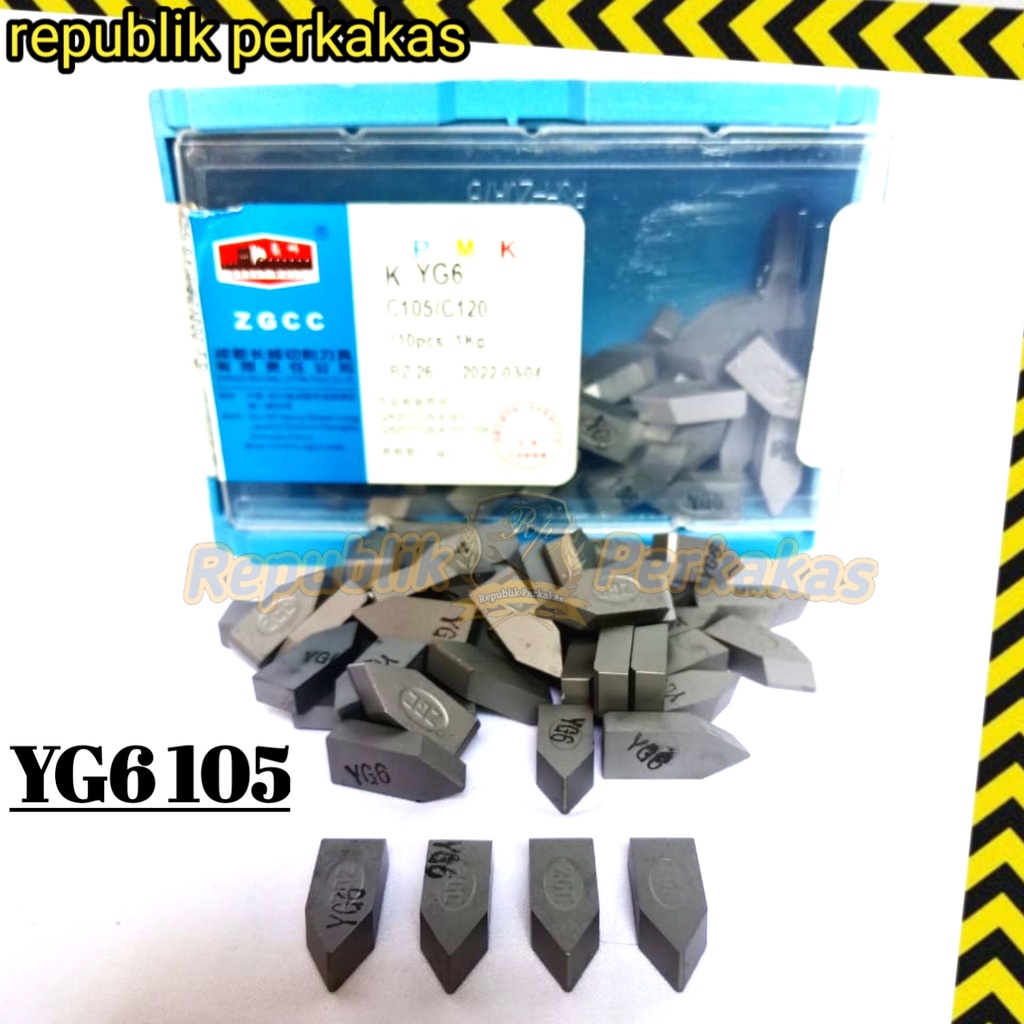 Jual Mata Widia YG6 105/Betel Bubut Pahat / Mata Betel widia | Shopee ...