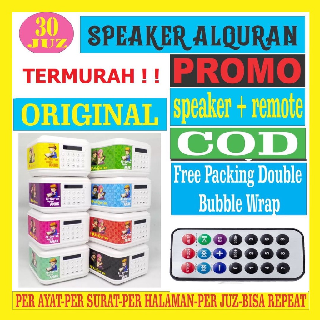 Jual SPEAKER MUROTTAL SPIKER MUROTAL AL QURAN BLUETOOTH Plus Chip Full ...