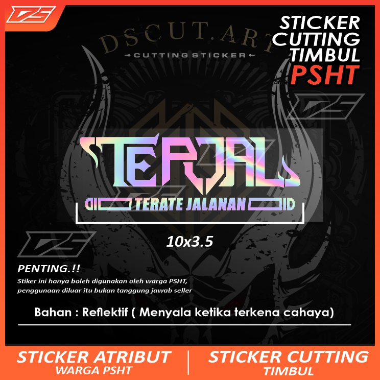 Jual STIKER TERJAL TIMBUL Cutting sticker | Shopee Indonesia