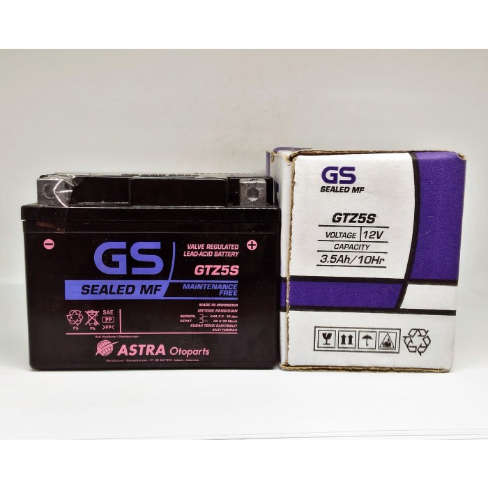 Jual Aki GS Astra Kering GTZ5S MF (Untuk Segala Jenis Motor) | Shopee Indonesia
