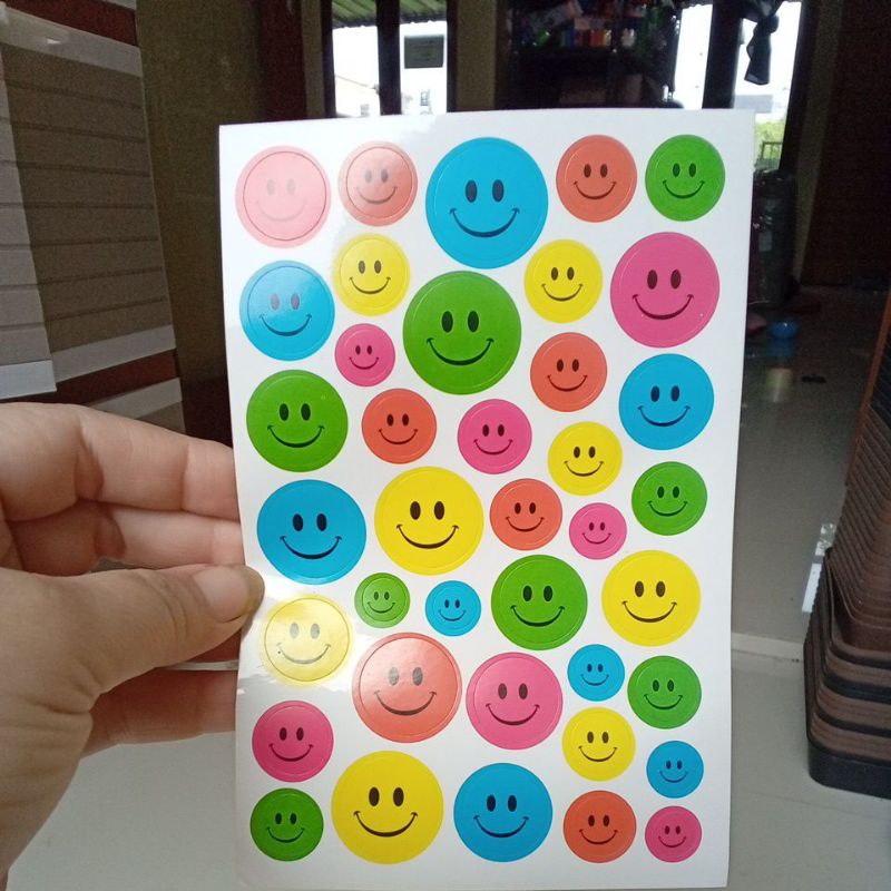 Jual STIKER REWARDS SMILE / STIKER SMILEY / STICKER SMILEY / STIKER ...