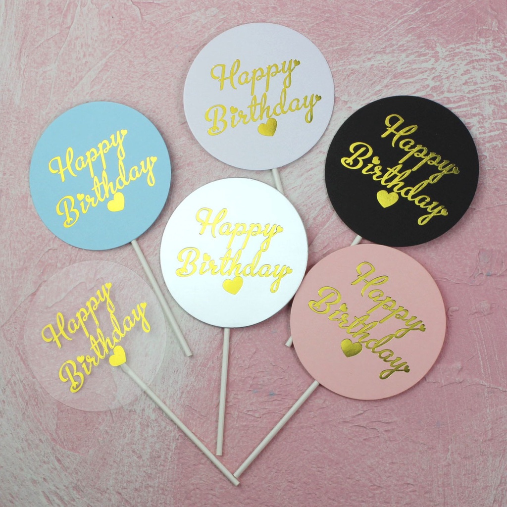 Jual Topper HBD Bulat Mini / Ulangtahun | Shopee Indonesia