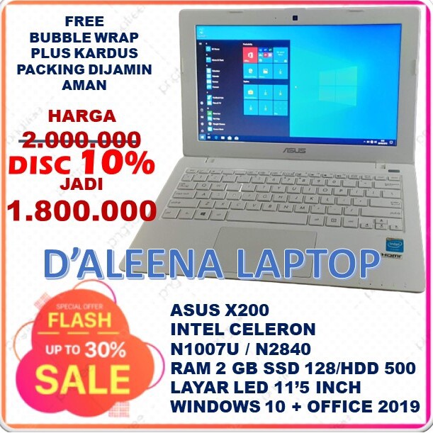 Jual LAPTOP ASUS X200 LAPTOP PEKERJA LAPTOP MAHASISWA LAPTOP PELAJAR ...