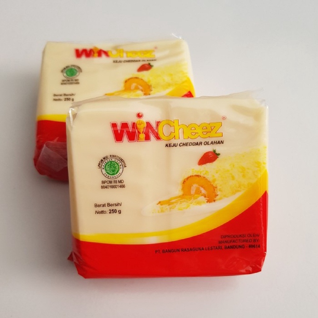 Jual Keju WinCheez 250gr cheese/keju cheddar olahan batangan | Shopee ...