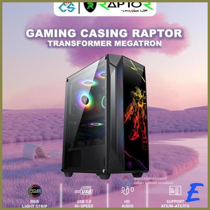 Jual CASING GAMING RAPTOR TRANSFORMERS MEGATRON BLACK CASING GAMING ...