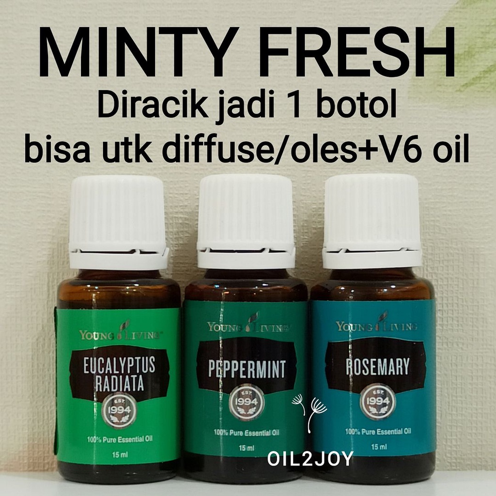 Jual Young Living Peppermint Eucalyptus Radiata Rosemary YL YLEO Essential Oil 5ml 15ml | Shopee ...