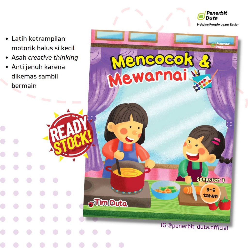 Jual Seri Mencocok dan Mewarnai 5-6 Tahun (Semester 1) | Shopee Indonesia