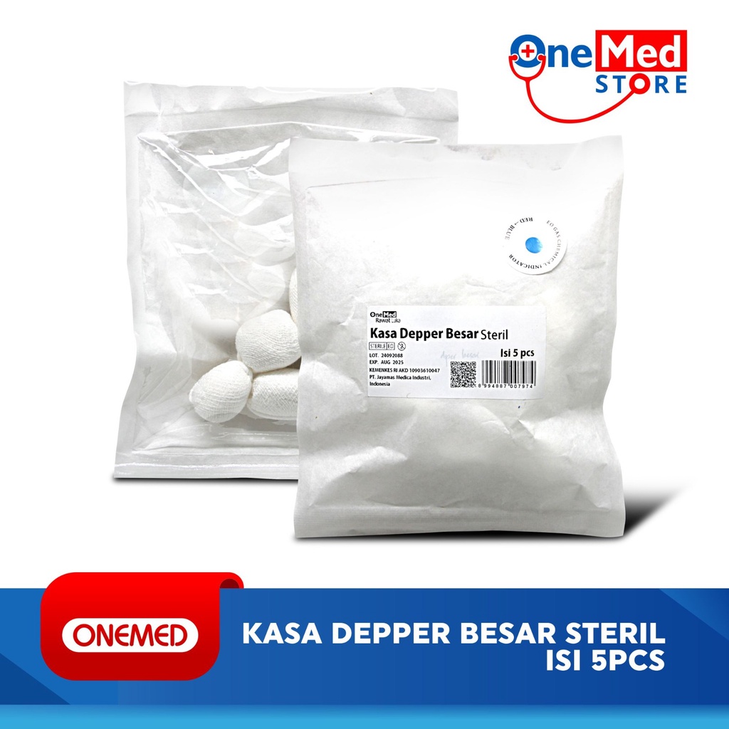 Jual Kasa Depper Besar Steril OneMed Pak Isi 5Pcs | Shopee Indonesia