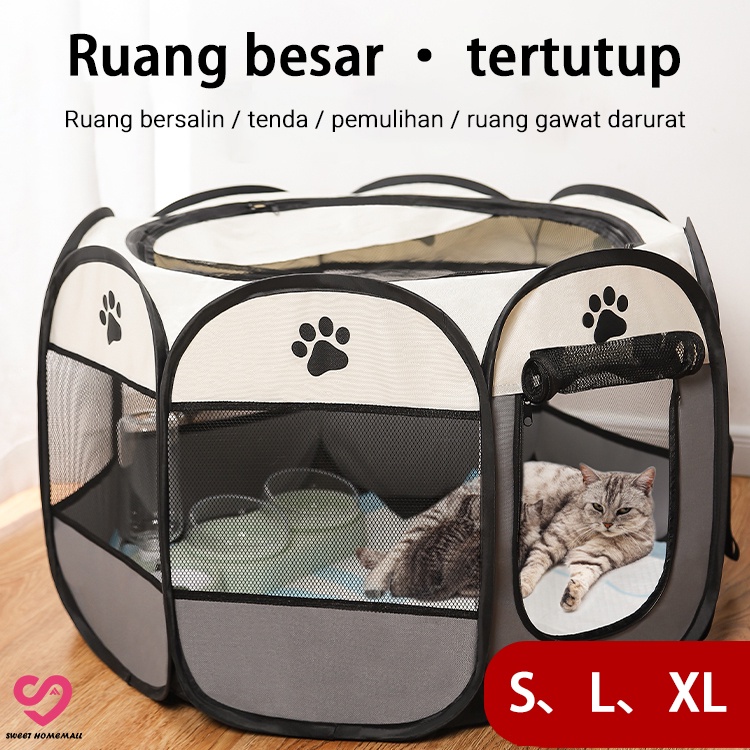 Jual Kandang kucing lipat 8 panel rumah kucing murah lucu kandang hewan ...