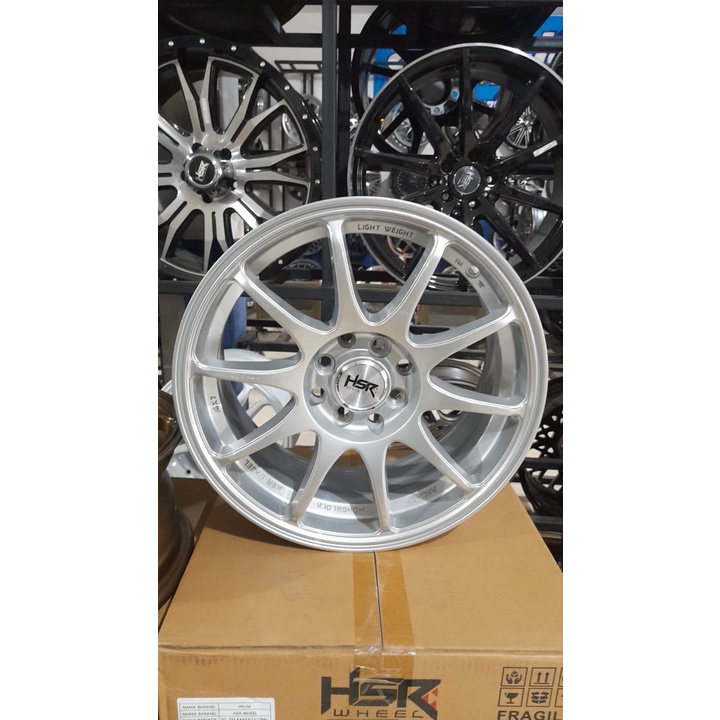 Jual Velg Mobil Jari-Jari Ring 16 HSR INDY R16 Lebar 7 Hole 4X100/114,3 ET42 Warna SILVER ...