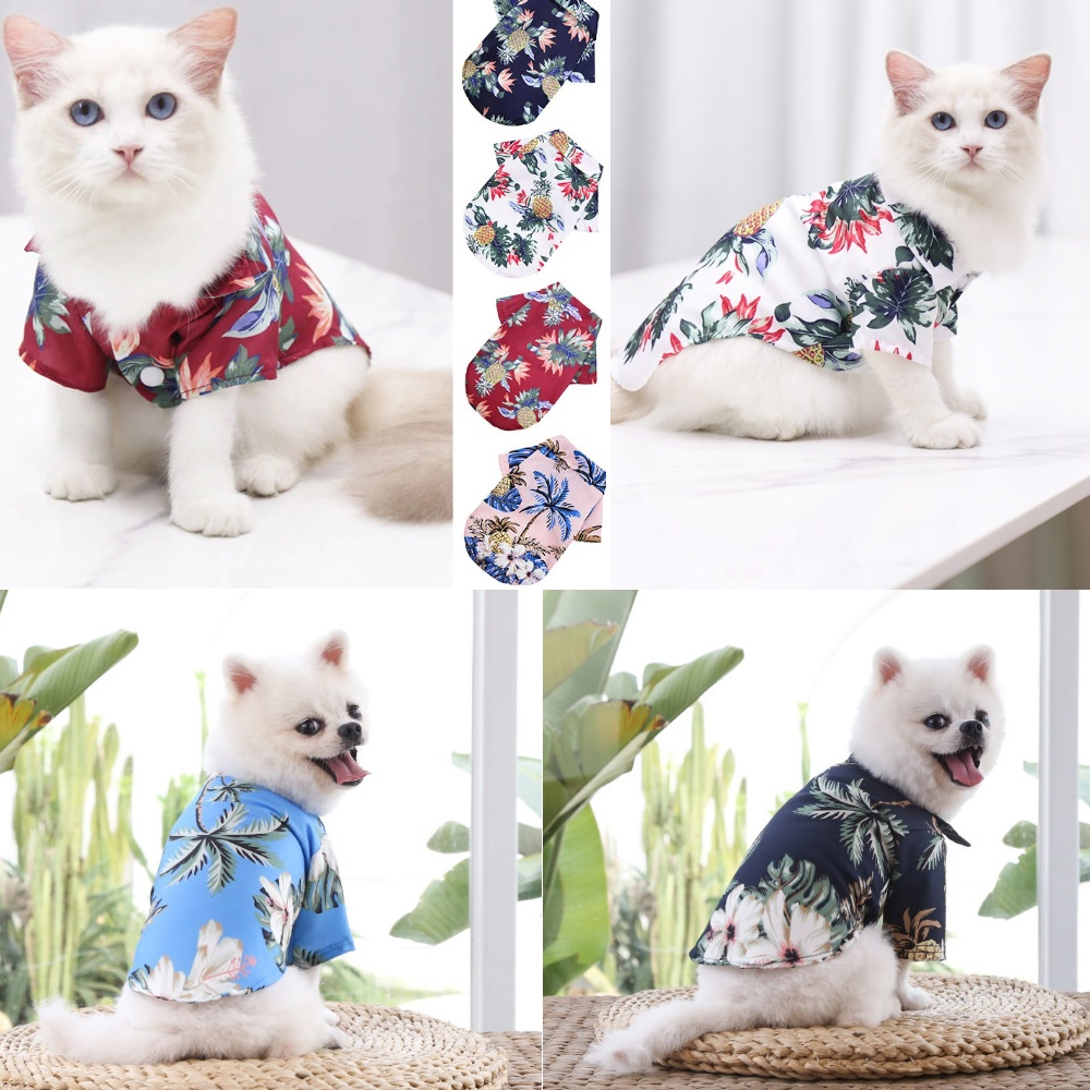 Jual Baju Kucing Baju Anjing Hawai Pakaian Anjing Pet Clothes Pakaian ...
