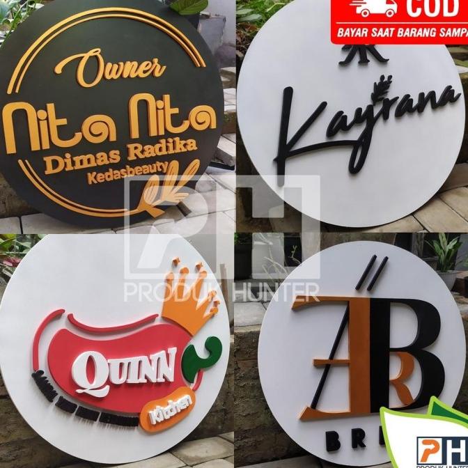 Jual Custom Logo Kayu / Papan Iklan Logo Kayu / Tulisan Kayu / Papan ...