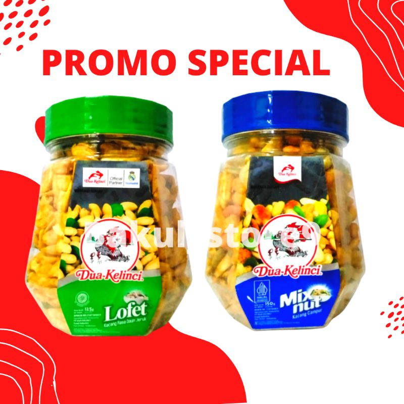 Jual DEKA DUA KELINCI KACANG MIX NUT / LOFET DAUN JERUK TOPLES 150 GRAM ...