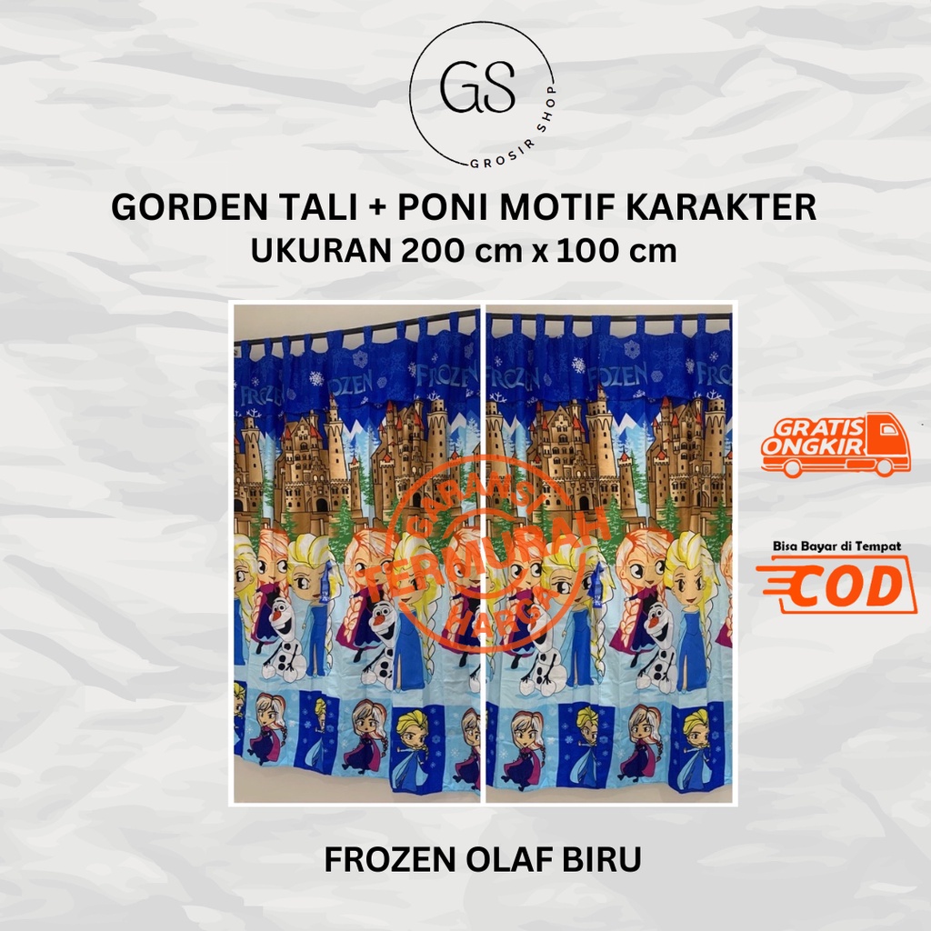 Jual GORDEN TALI UNTUK PINTU DAN JENDELA DENGAN PONI MOTIF KARAKTER ...