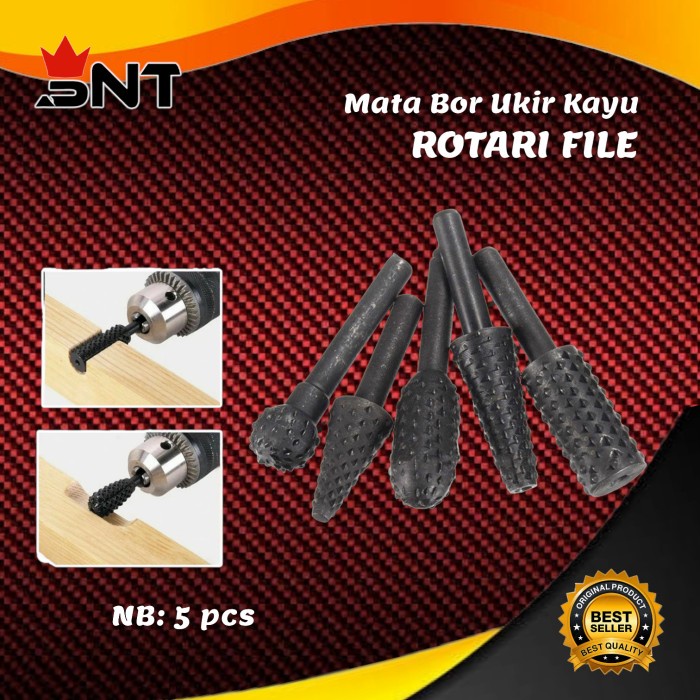 Jual Mata Bor Gerinda 5Pcs Alat Kikir Ukir Kayu Rasp Set Woodworking ...