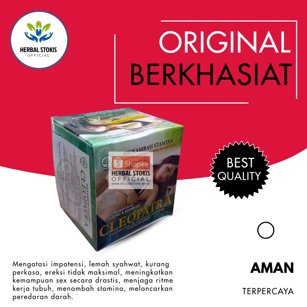 Jual Suplemen (Cleopatra) Asli Original Obat (Kuat) Herbal Stamina Kesehatan Pria Dewasa ...