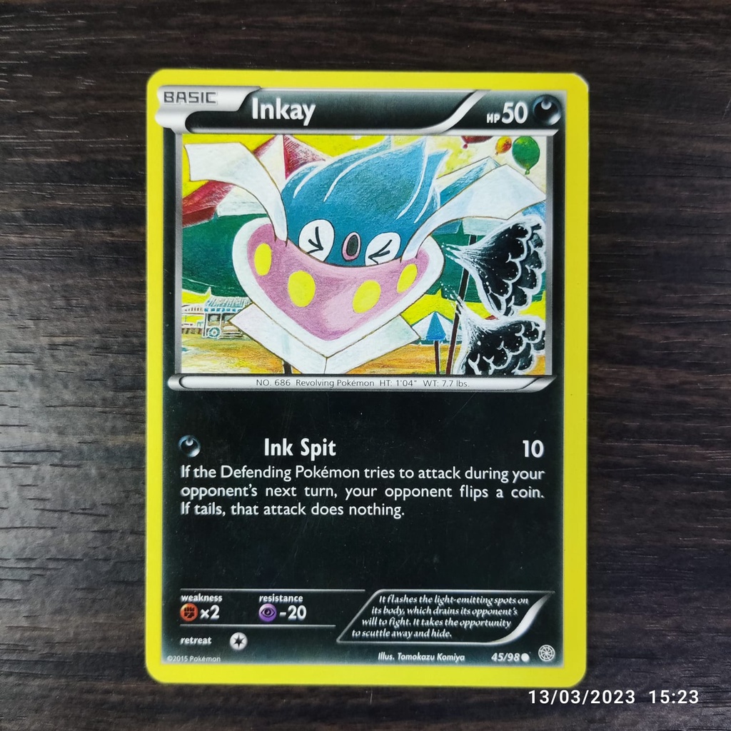 Jual pokemon english inkay 45/98 Common original | Shopee Indonesia