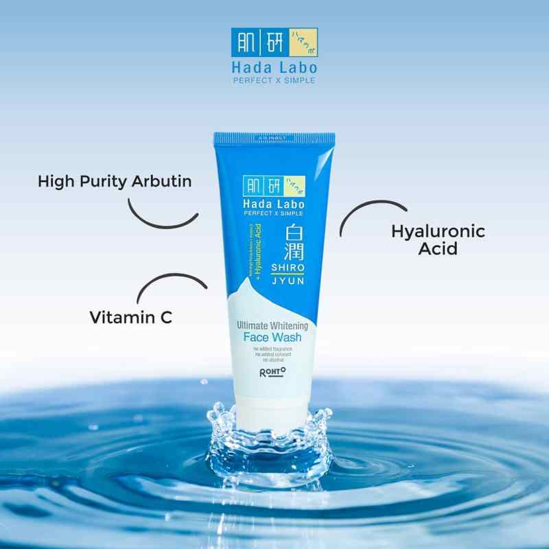 Jual [BESAR] HADALABO HADA LABO SHIROJYUN ULTIMATE WHITENING FACE WASH ...