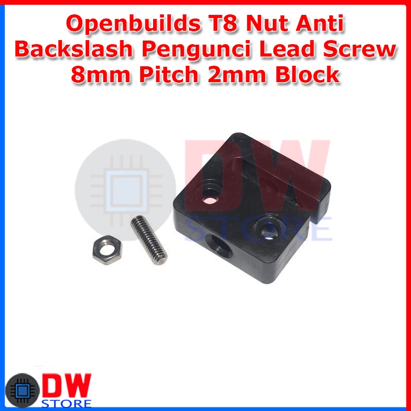 Jual OpenBuilds Anti Backslash Nut 3D Printer CNC T8 8mm Lead Screw | Shopee Indonesia
