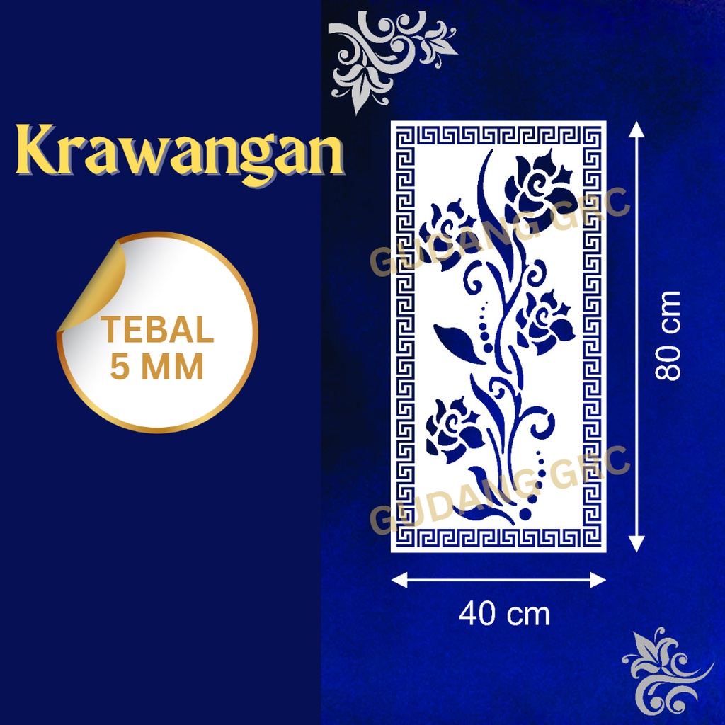 Jual CUTTING PVC BOARD / ORNAMEN PVC FOAM BOARD TEBAL 5MM UKURAN ...