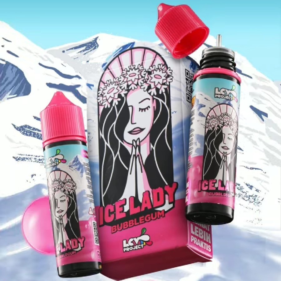 Jual Liquid LCV Ice Lady Bubblegum 3MG 60ML ( 1 botol ) [ PG/VG 40/60 ] | Shopee Indonesia